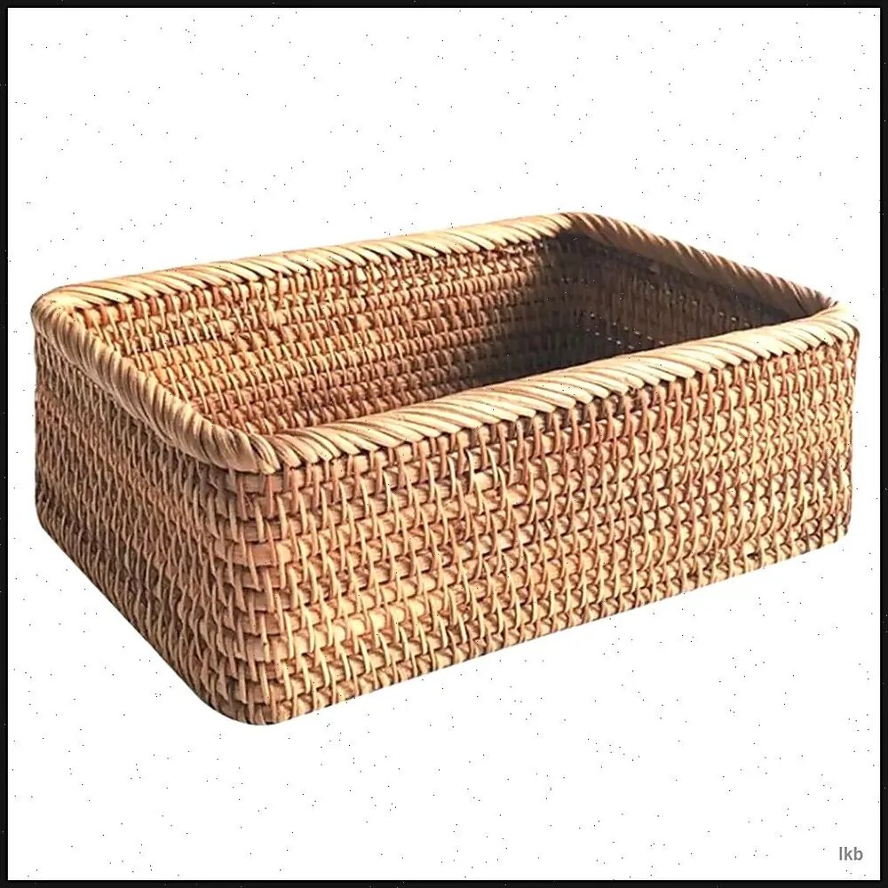 Корзина для хранения 20x14см плетеная из камыша для хранения фруктов