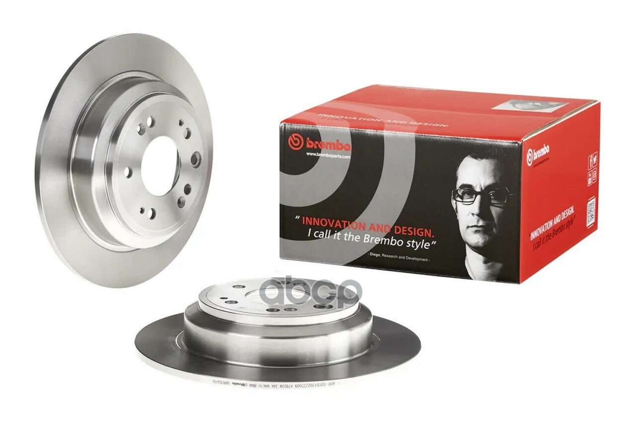 Диск тормозной HONDA ACCORD 08- задн. D=305мм. Brembo арт. 08B36010, 2 шт.
