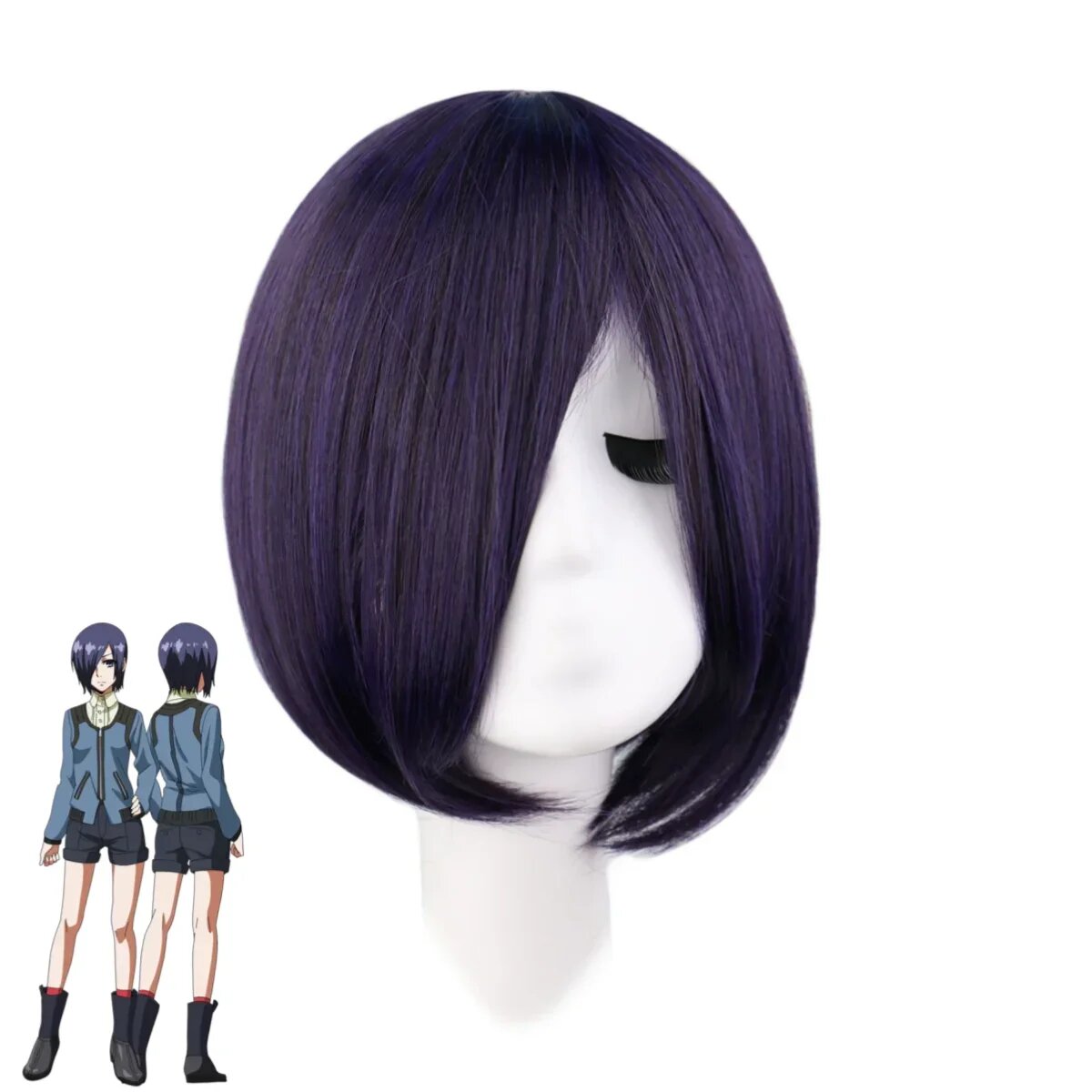Tokyo Ghoul Touka Kirishima Косплей Костюм XXL, wig