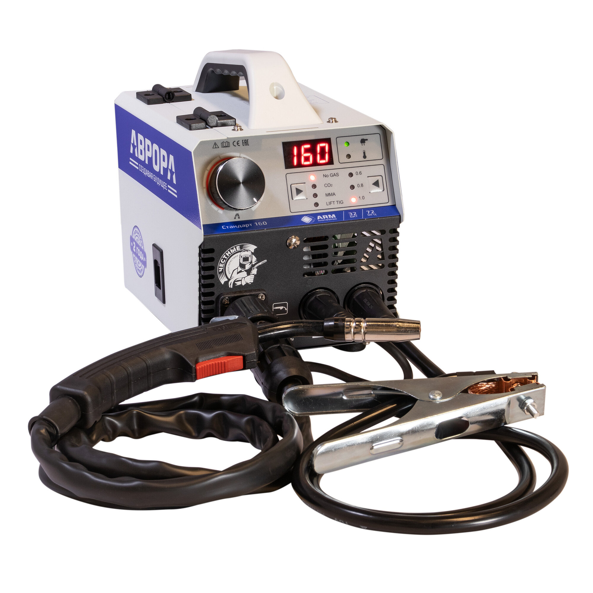 Синергетический инверторный сварочный полуавтомат аврора Стандарт 160, ARM платформа, 30-160А