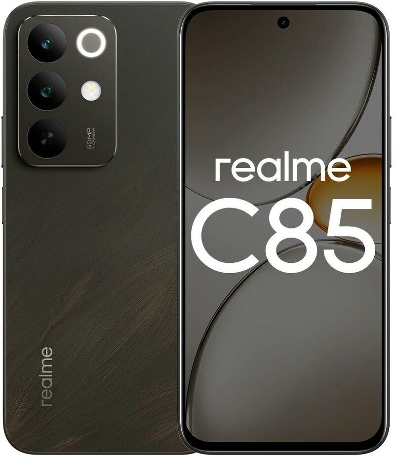6.8" Смартфон REALME C85 8/256Gb, RMX5566, NFC, IPS, 144Гц, 7000мAч, темно-серый