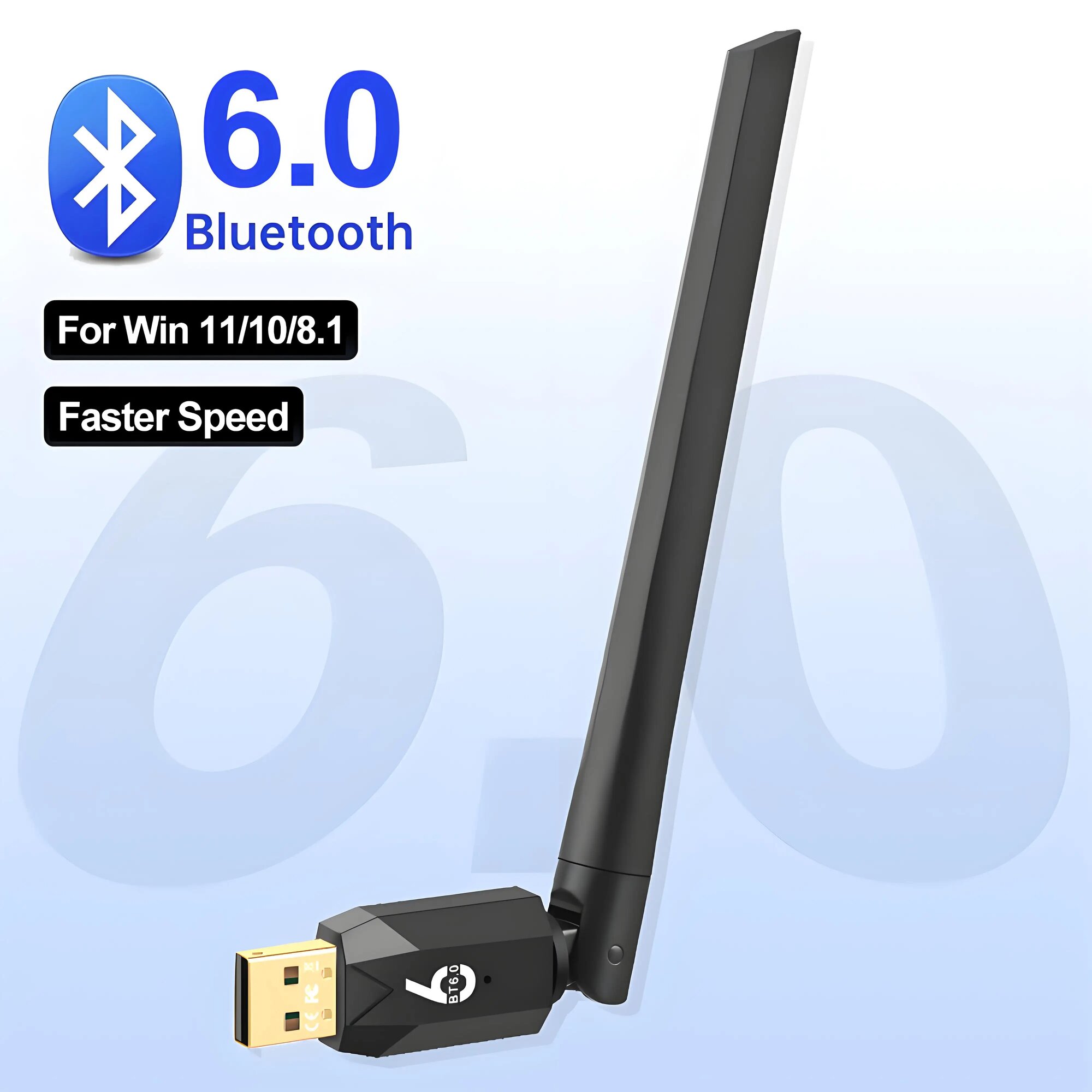 Bluetooth 6.0 адаптер kebidumei Bluetooth 5.4 — фото 1