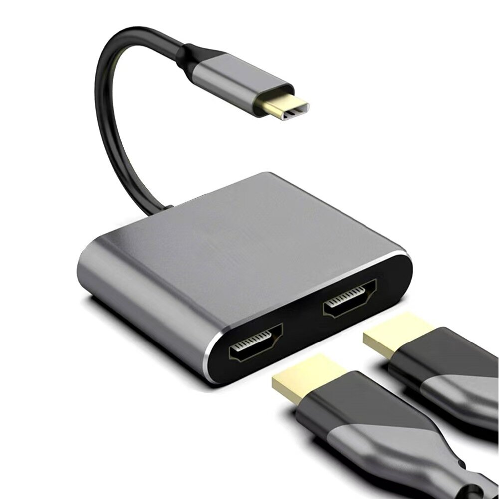 Концентратор USB Type-C 9 в 1 для ноутбука с поддержкой 4K 60Hz, адаптер расширения портов HUB, HDMI и USB 3.0