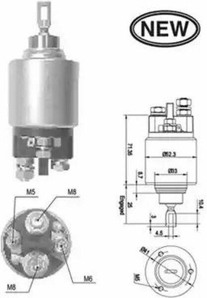 Реле стартера M.MARELLI 940113050555 Bmw 3, 5, 7, X3, Z3, Z4