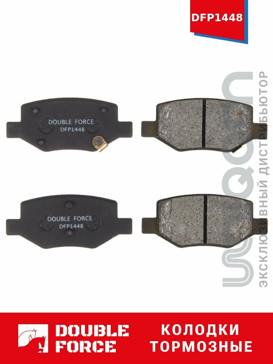 Колодки тормозные задние GEELY COOLRAY 2018 - Double Force DFP1448