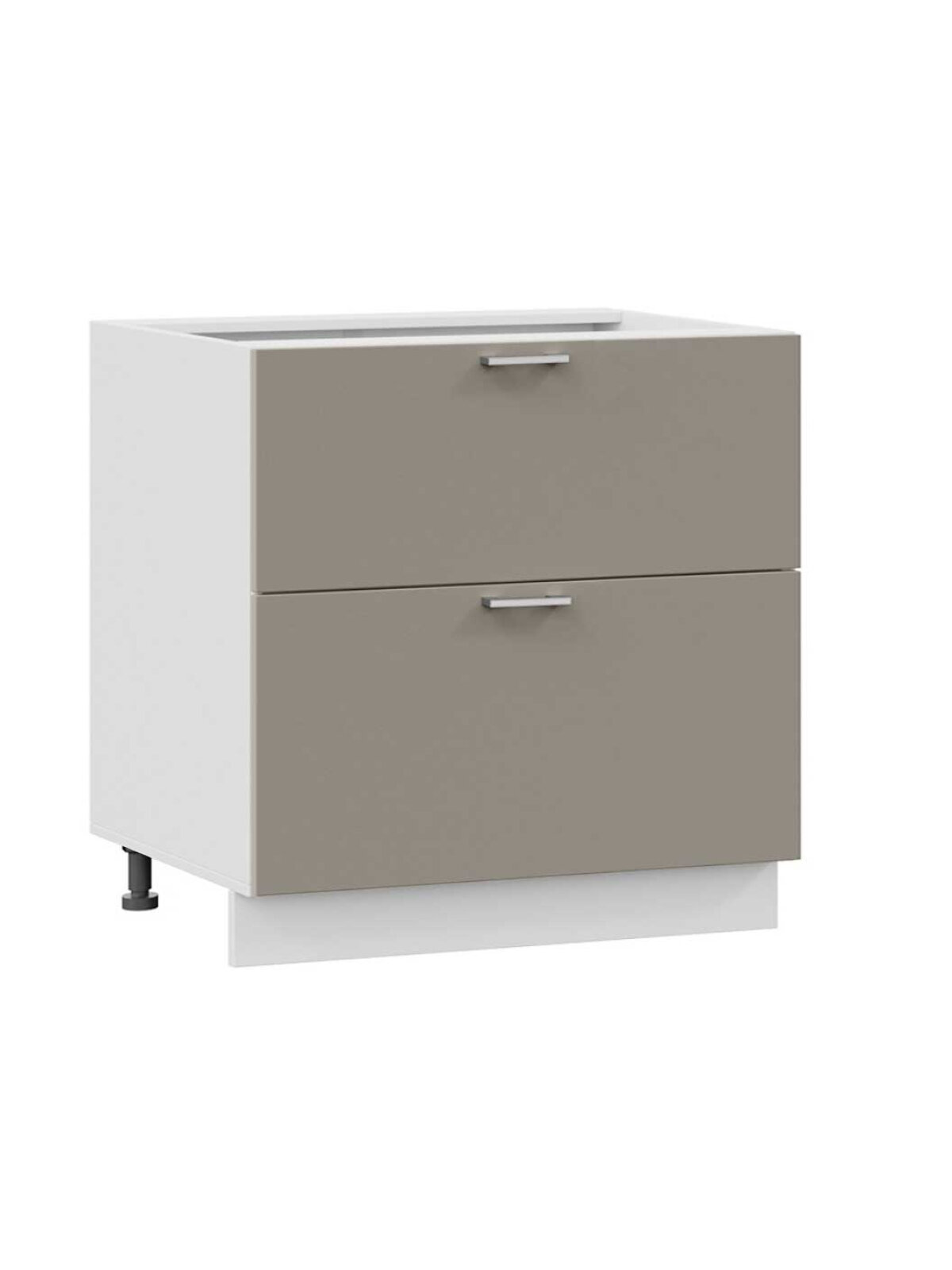 Нижний шкаф кухонный с двумя ящиками 800 Катрин (циркон) Huge Mebel. Ширина 800 Высота 840. Модули кухонные нижние Huge Mebel. Ширина 800 Высота 840