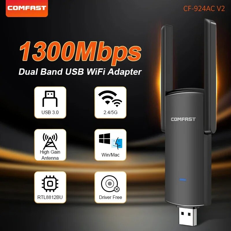 COMFAST WiFi адаптер CF-924AC V2