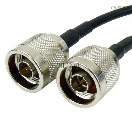 N штыревой (штекер) к N штыревой (штекер) кабель RG-58 коаксиальный до 1 GHz, 1.35 VSWR