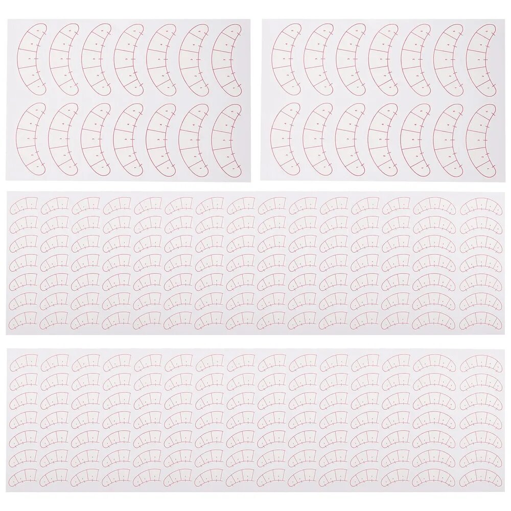 Набор Стикеров Для Наращивания Ресниц, Пластик, 3 Шт, Многоцветные