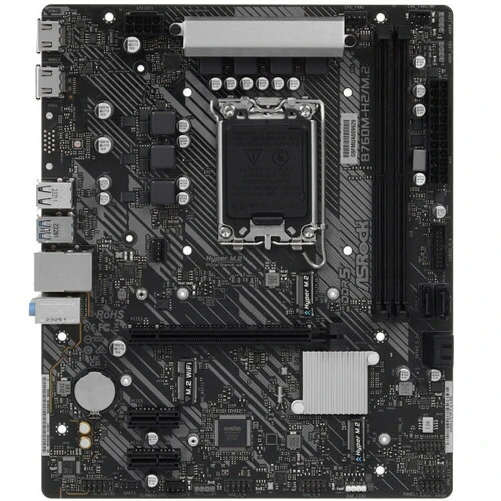 ASRock Материнская плата B760M-H2/M.2 LGA 1700 2хDDR V 3хM.2