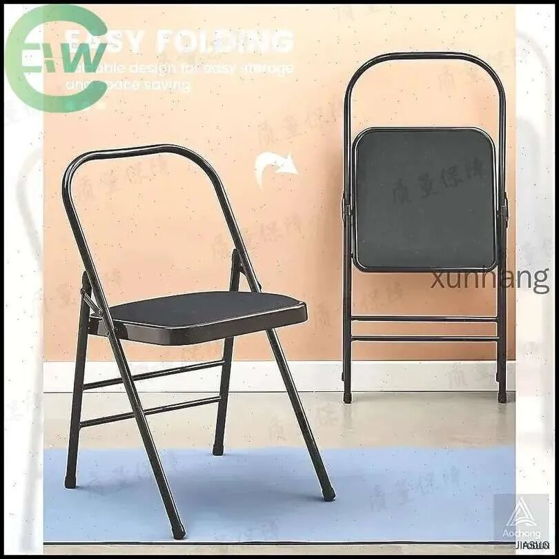 Стул для йоги Айенгара Yogastuff с металлическим основанием, черный