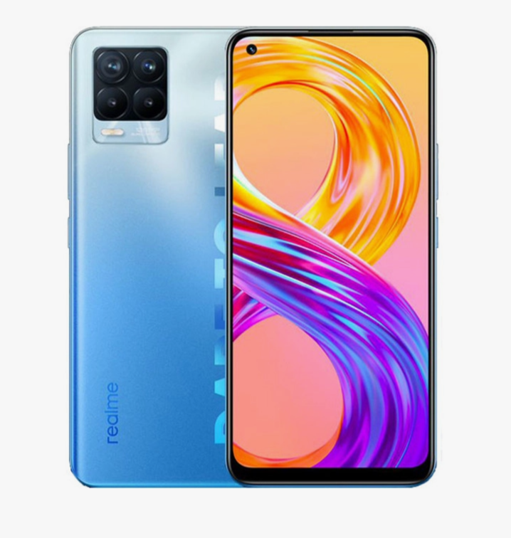 Смартфон realme 8 Pro 6/128 ГБ RU, Dual nano SIM, Infinite Blue, Б/У, Уценка