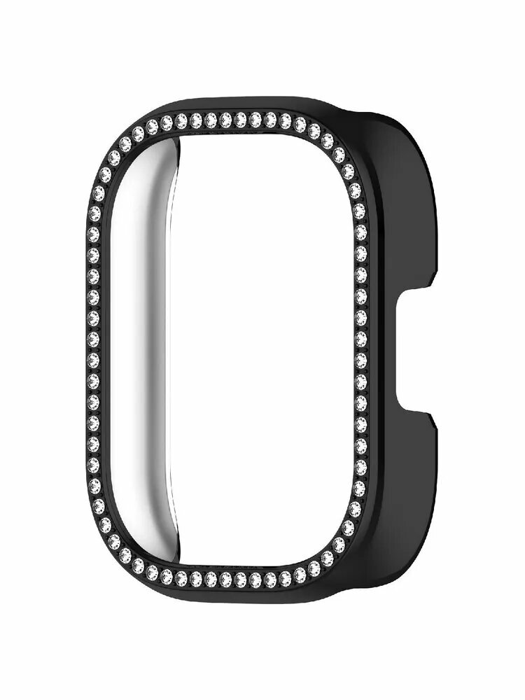 Защитный чехол для Redmi Watch 5 Active с одним рядом отверстий - черный с покрытием