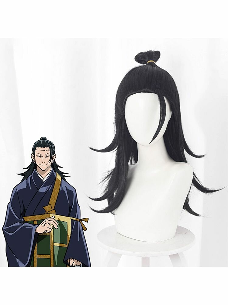 Парик Гето Сугуру косплей Аниме Магическая битва/ Jujutsu Kaisen Suguru Geto Cosplay wigs, Для фанатов Подарки