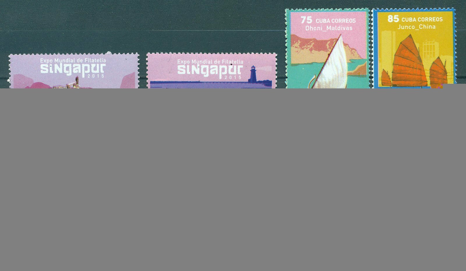 Почтовые марки Куба 2015г. "Выставка марок - Корабли" Корабли, Транспорт MNH