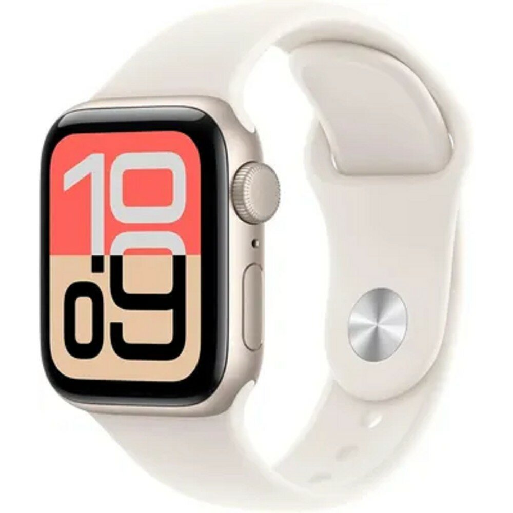 Apple Умные часы Watch SE 3 40mm Starlight Aluminium Case with Starlight Sport Band - S M MEH34LW A
