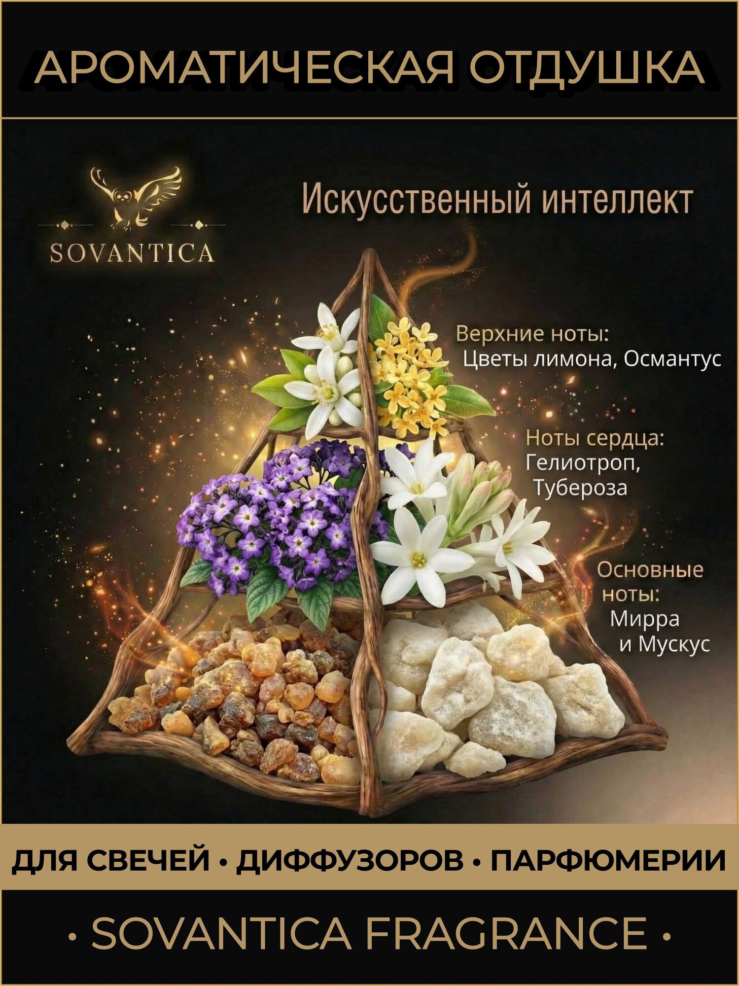 Ароматическая отдушка 10 г Искусственный интеллект (Artificial Intelligencе), Sovantica