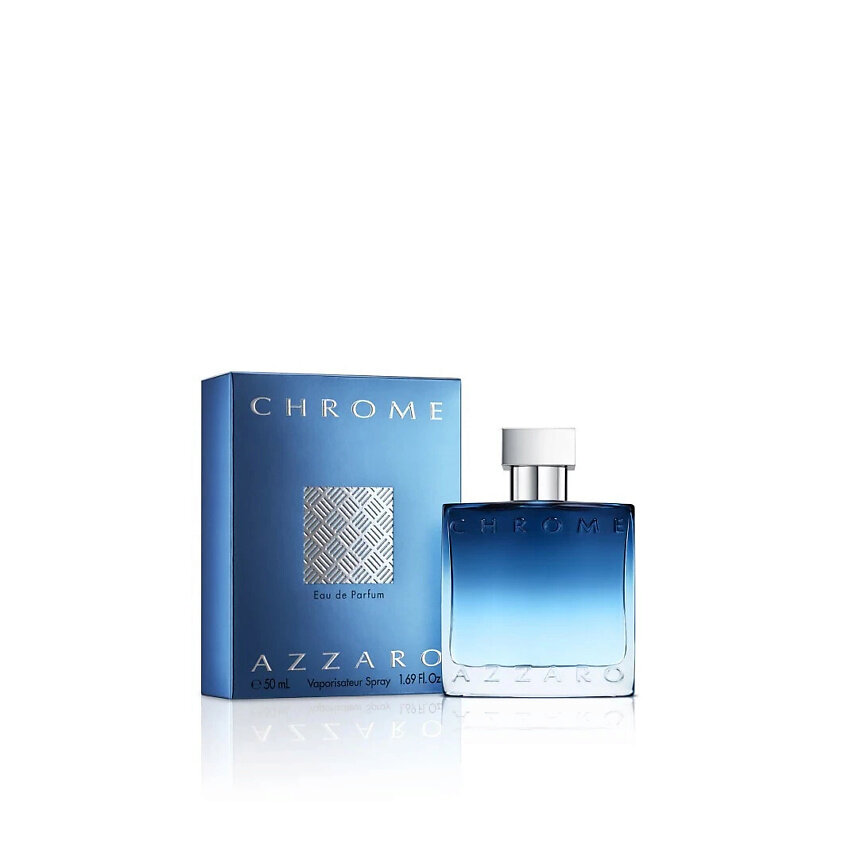 Духи Azzaro "Chrome Parfum", мужской, аромат цитрусовый, флакон 50мл, спрей