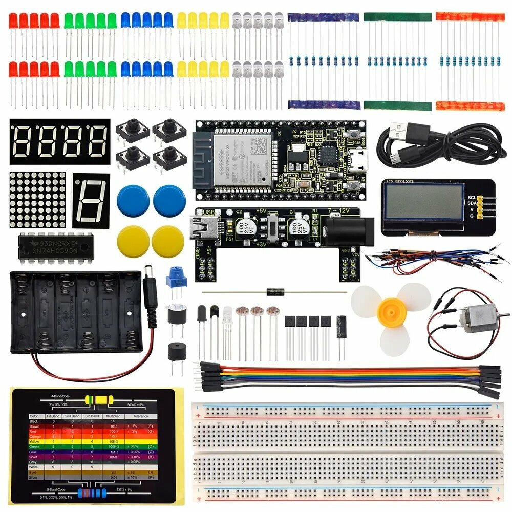 Keyestudio ESP32 Basic Learning Kit для Arduino Поддержка программирования Python