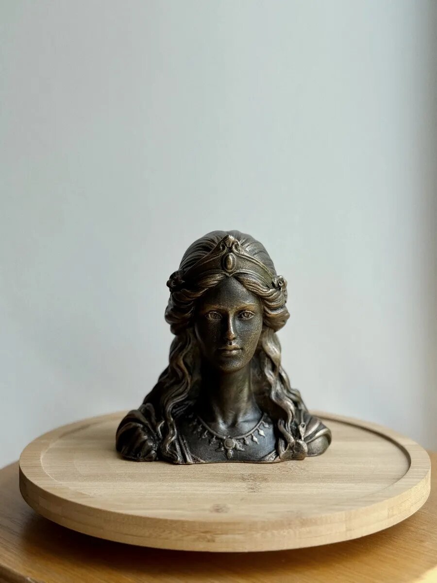 Статуэтка богиня Гера, 14 см, из гипса, ручная работа, в цвете — фото 1