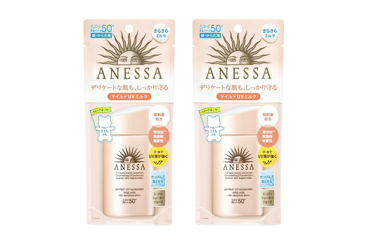 Солнцезащитное молочко женское ANESSA SPF50+ PA++++ 5746601, 60ml*2
