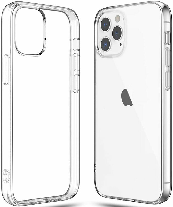 Силиконовый чехол на Apple iPhone 12 Pro Max / Эпл Айфон 12 Про Макс прозрачный