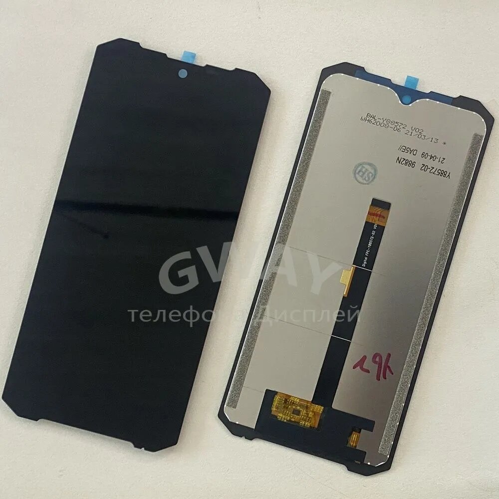 Дисплей для Doogee S96 Pro с тачскрином черный, экран, дисплей с тачскрином