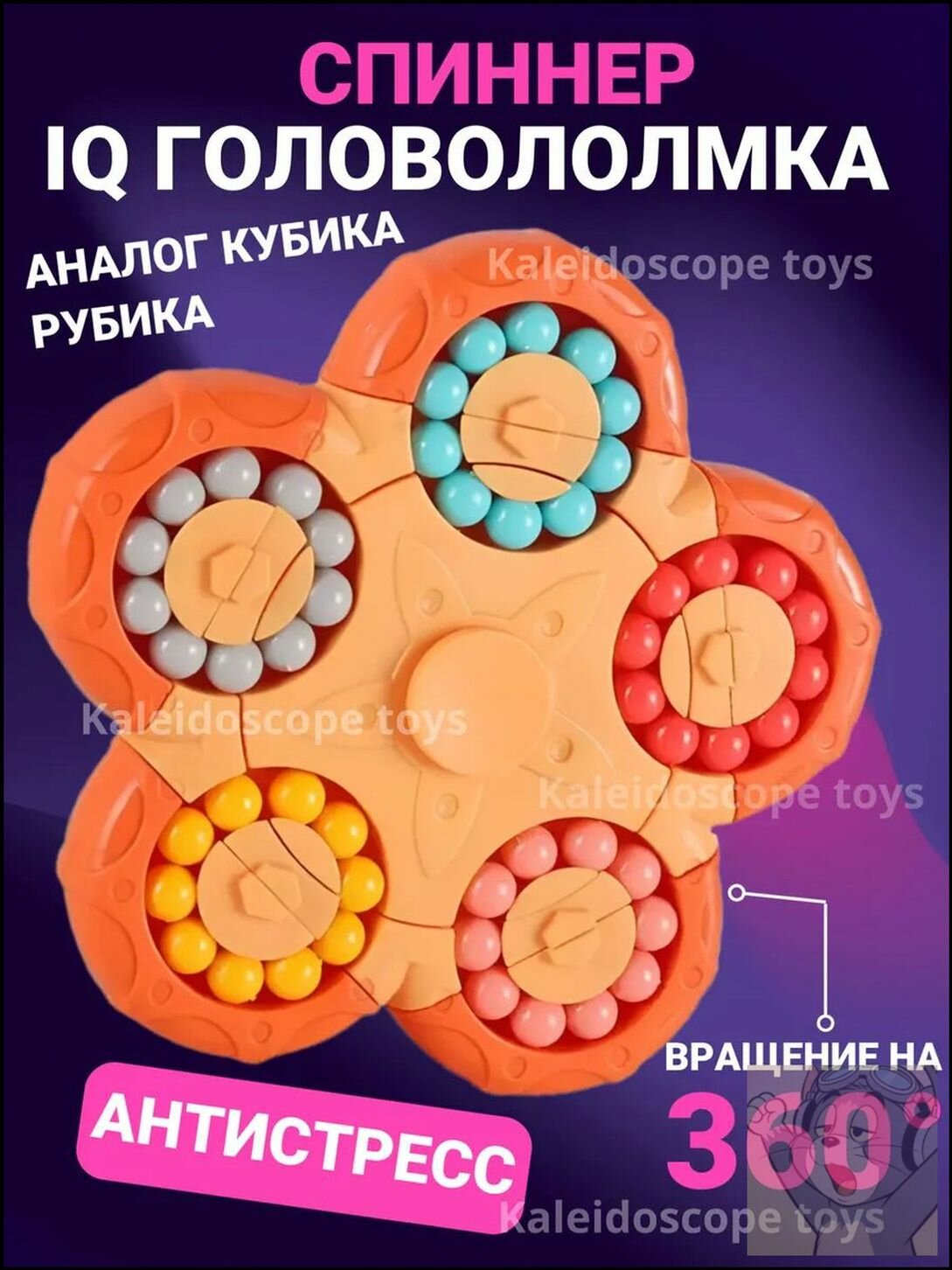 Головоломка спиннер, аналог кубика Рубика