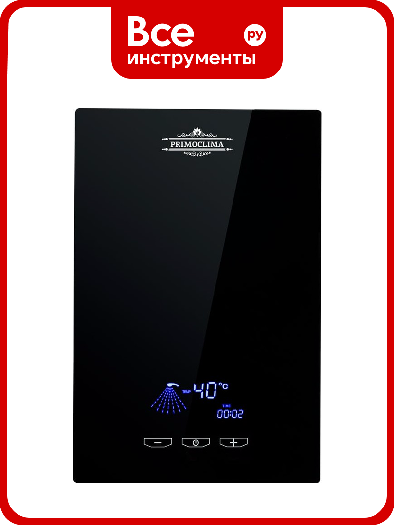 Электрический проточный нагреватель Primoclima vita 8.5 квт, черный PC VITA 8.5 (B)