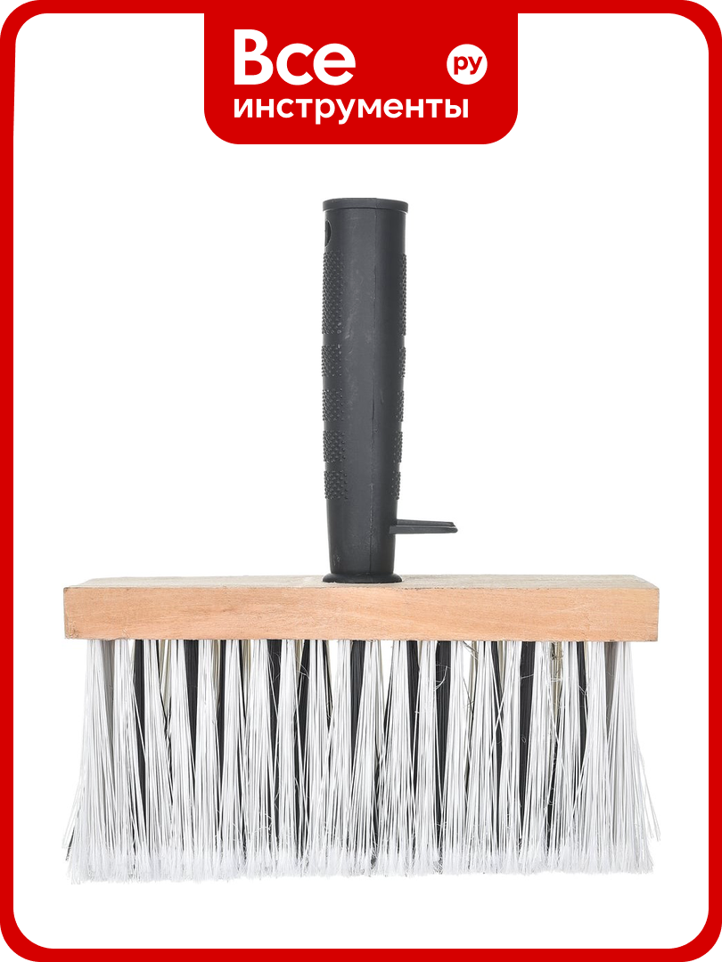Кисть макловица VIRTUS Standard, 170 х 70 мм 001033003, деревянный бандаж, искусственная щетина, пластиковая рукоять