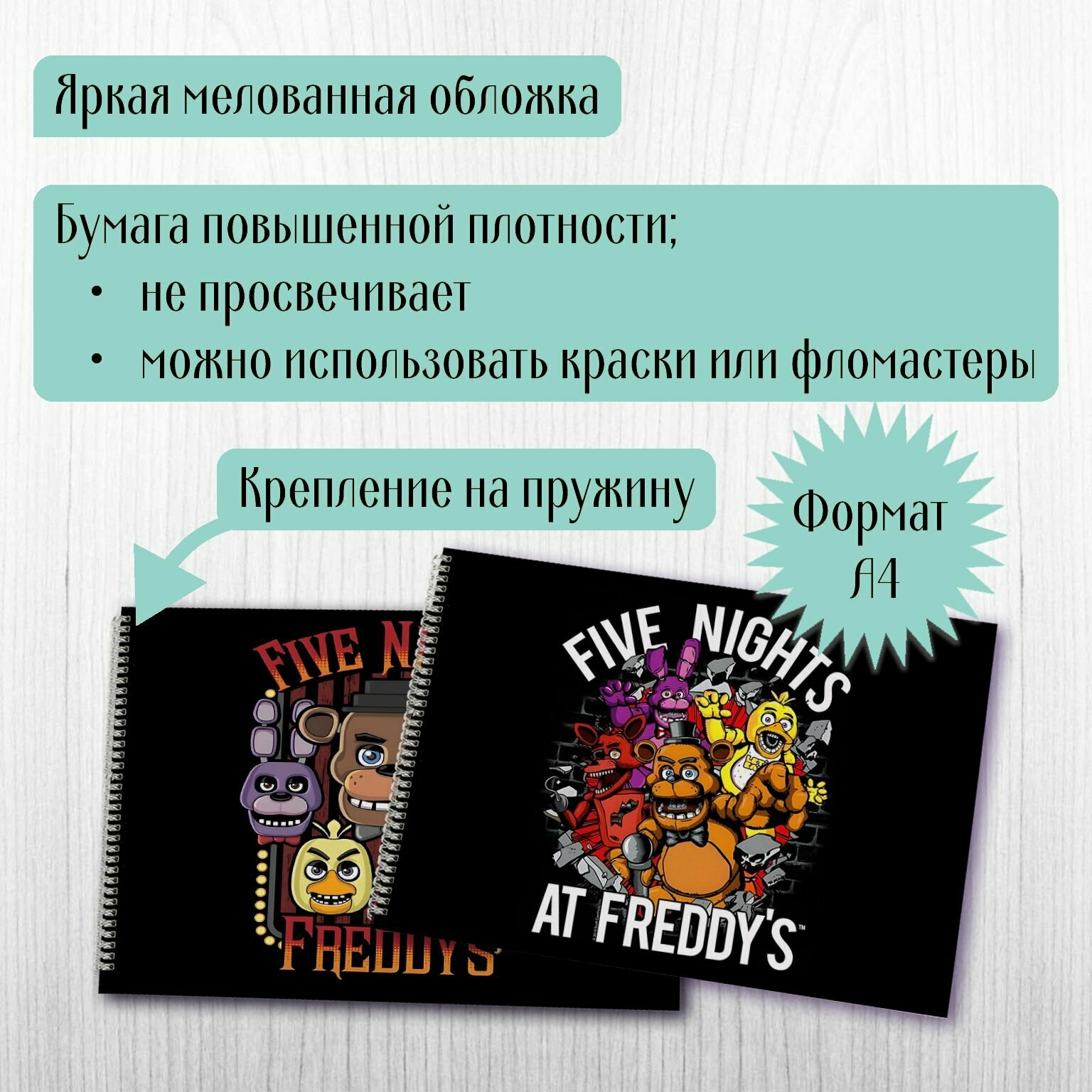 Альбомы для рисования фнаф FNaF — фото 1