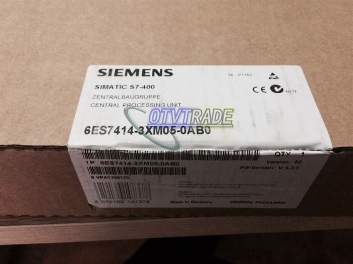 Модуль Siemens S7-400 PLC 6ES7 414-3XM05-0AB0 6ES7414-3XM05-0AB0