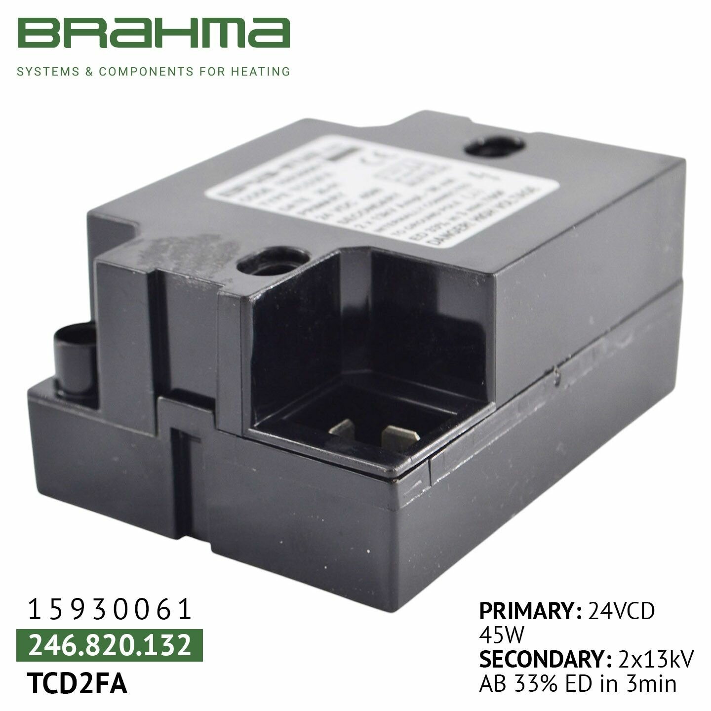 Трансформатор Brahma TCD2FA, 15930061 — фото 1