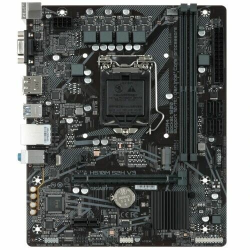 Материнская плата GIGABYTE H510M S2H V3 (rev. 2.0) - LGA 1200, Intel Q470, 2xDDR4-3200 МГц, 1xPCI-Ex16, 1xM.2, Micro-ATX