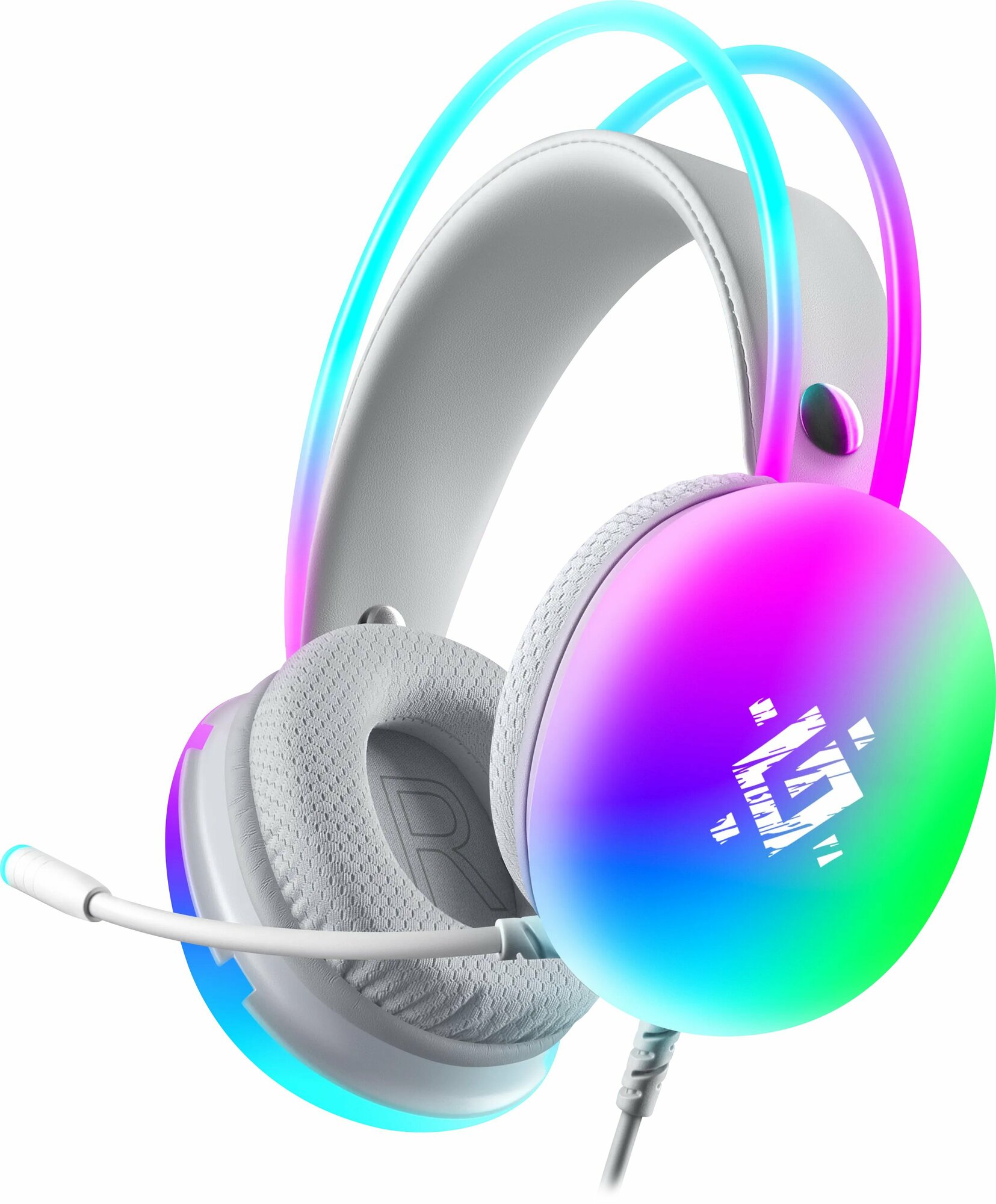 Гарнитура игровая Defender Ignis белый RGb