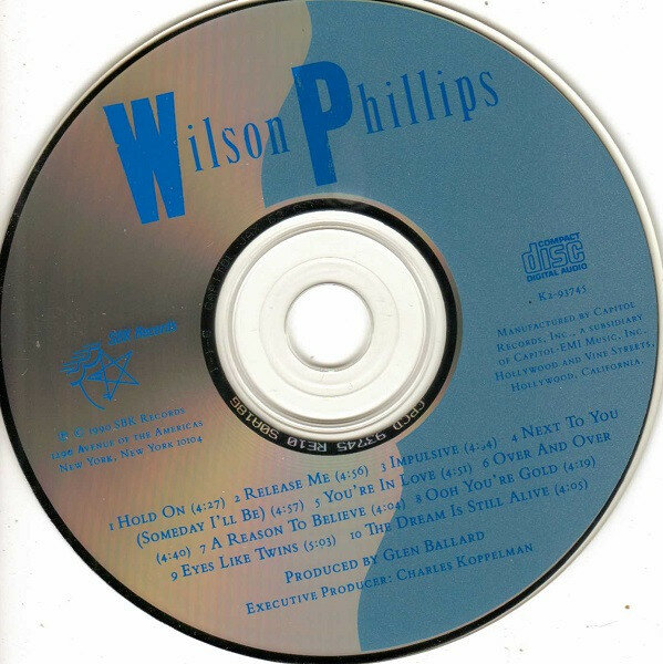 Аудио CD Wilson Phillips "Wilson Phillips" CD (US/1990) NEW — фото 1