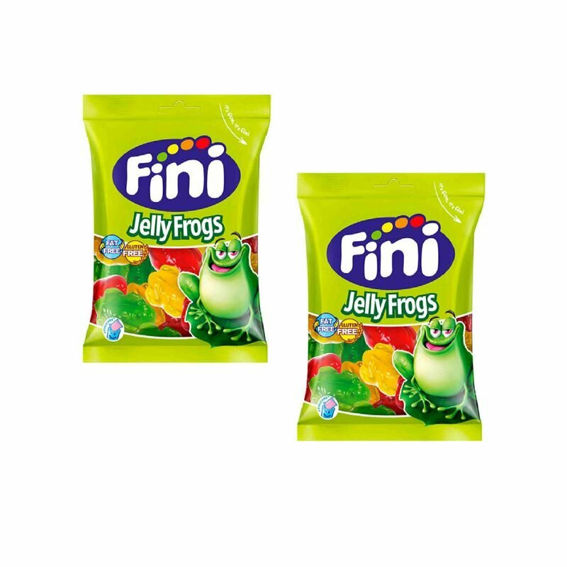 Жевательный мармелад Fini Jelly Frogs / Фини "Лягушки" (Испания), 2 шт. по 90 грамм