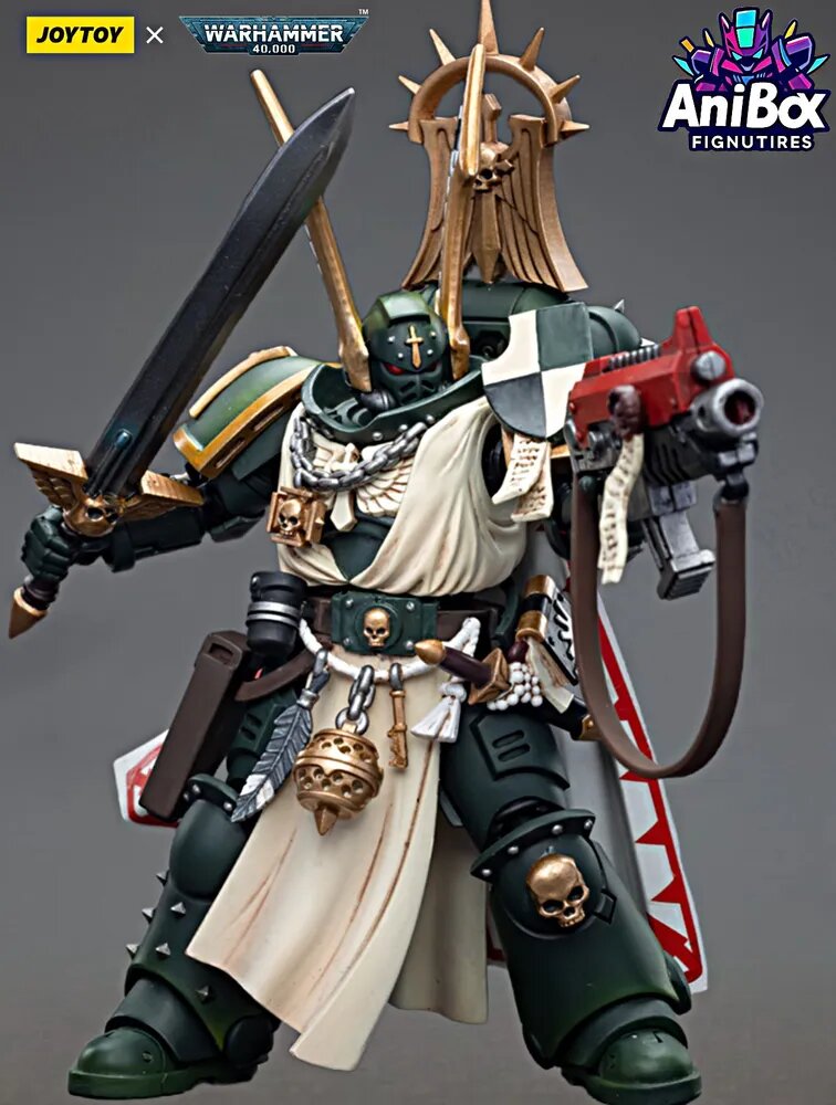 AniBox Warhammer 40000 Dark Angels Master Lazarus JOYTOY 1/18 подвижная фигурка сменные аксессуары высокая детализация
