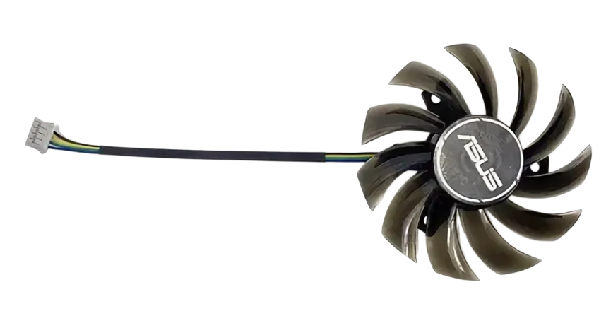 Вентилятор для видеокарты ASUS GTX 660, 750, 760, 1050 Ti, R7 260X, 3Pin 75mm, №1
