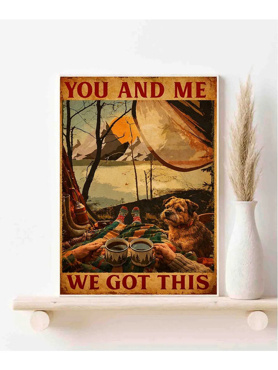 Бордер-терьер, You And Me, Плакат 30x42см