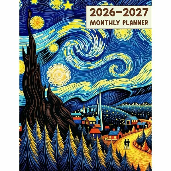 Monthly Planner 2026-2027: Large Two Year Calendar (January 2025 to December 2026) with Holidays and Inspirational Quotes.，Reprinted paperback book