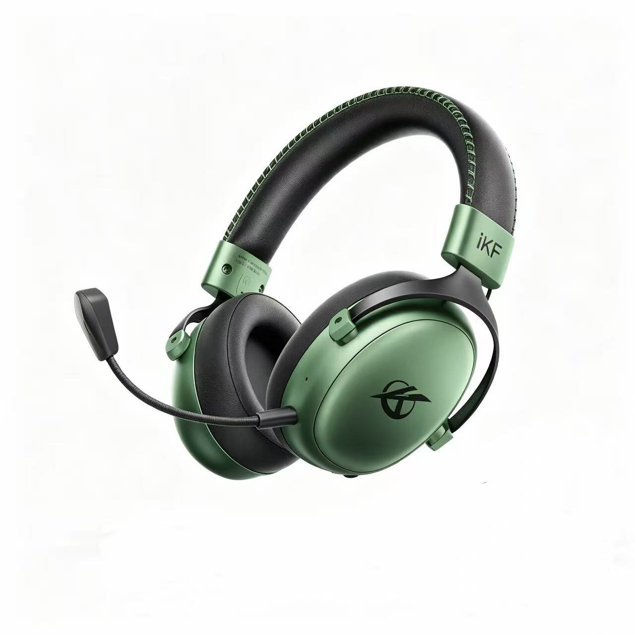 IKF V11 Max накладные беспроводные игровые Bluetooth наушники с четырьмя режимами FPS, зеленые