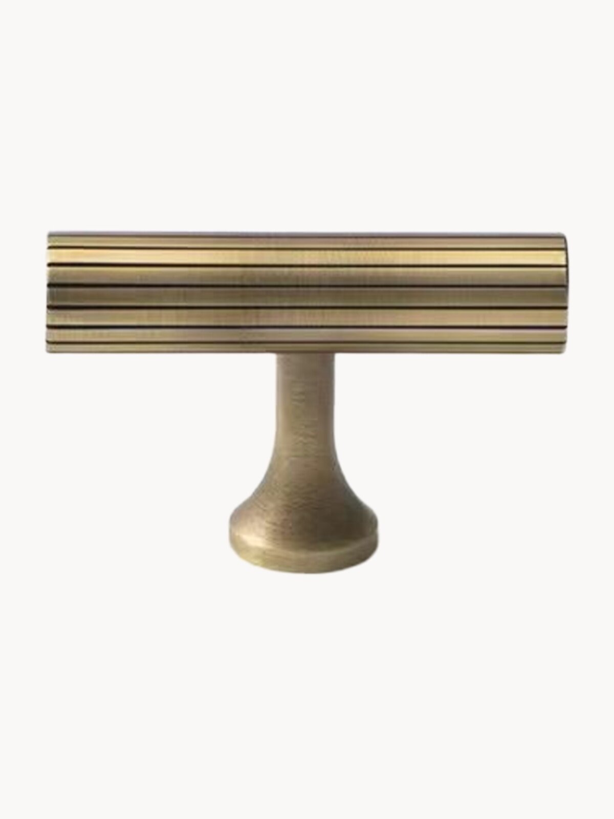 Ручка мебельная кнопка латунная бронза для шкафа кухни ящика, 50 мм, 1шт