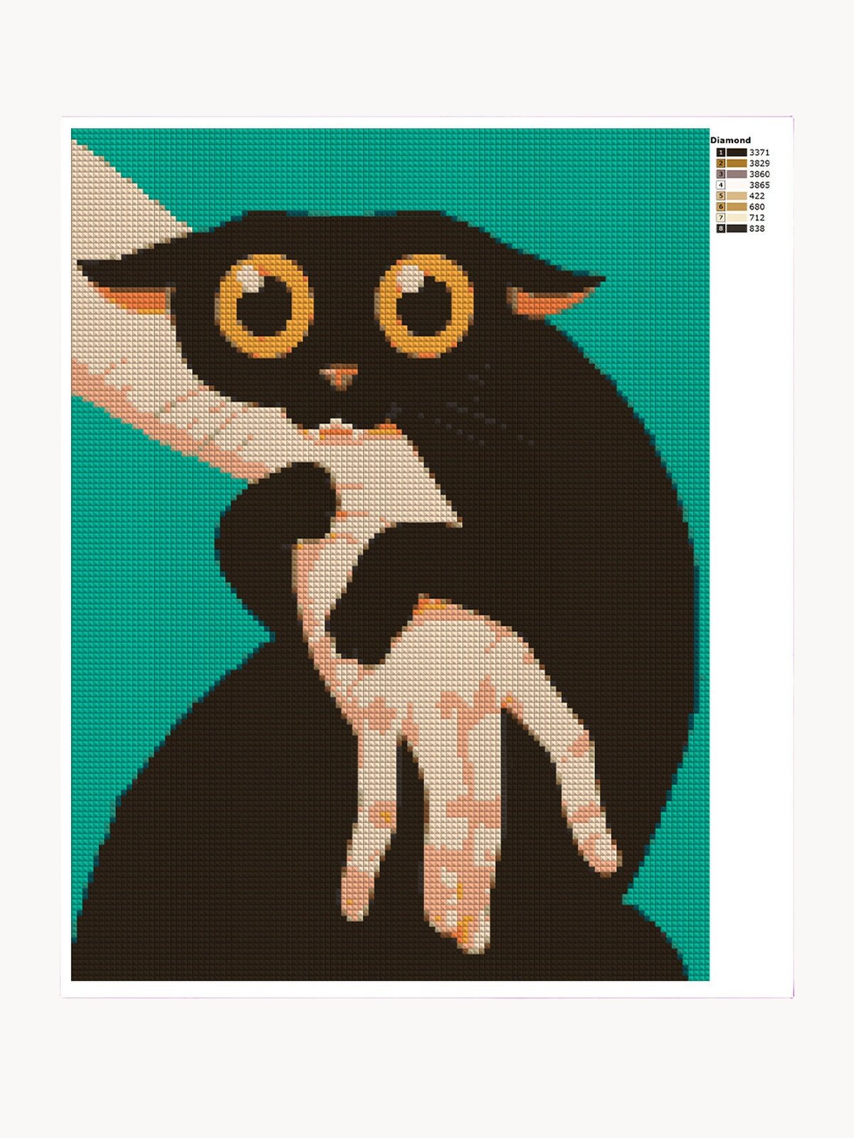 Алмазная мозаика без подрамника - вышивка Кусь 30 х 40 см