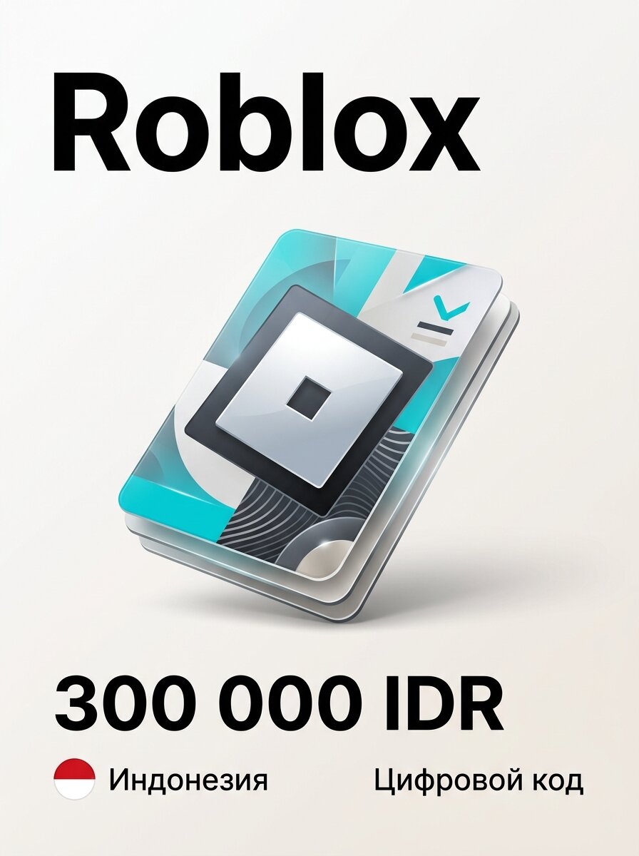 Подарочная карта Roblox IDR 300000 для Xbox One, электронный ключ, регион Индонезия