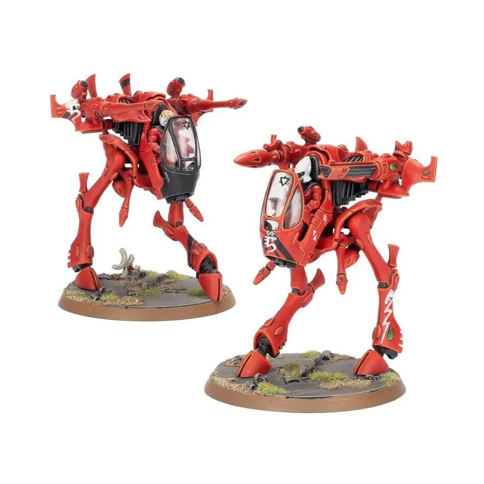 Миниатюра Эльдары Aeldari Warhammer 40000 War Walker (только В наборе 2 моделей) - Смола, Литье