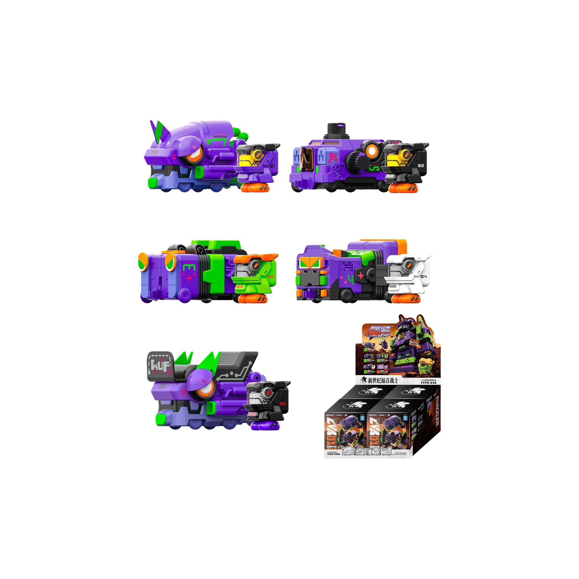WASA Neon Genesis Evangelion ×WASA Mystery Boxes Single Mystery Box/Full Box 4 Pcs