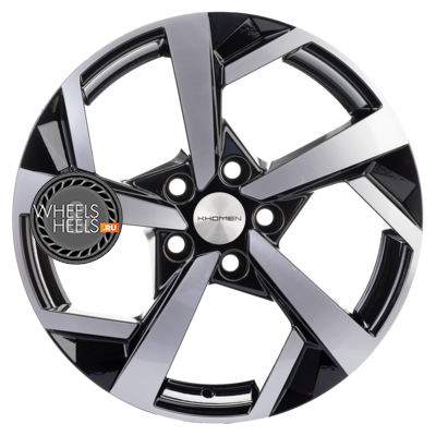 Khomen Wheels KHW1712 (CX-5/i40/X-Trail) 17x7 5x114.3 et45 dia67.1 Black-FP