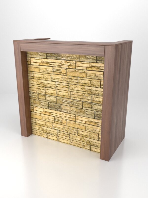 Ресепшн "Брик" №56А, Орех. Производитель товара - компания Westcom.