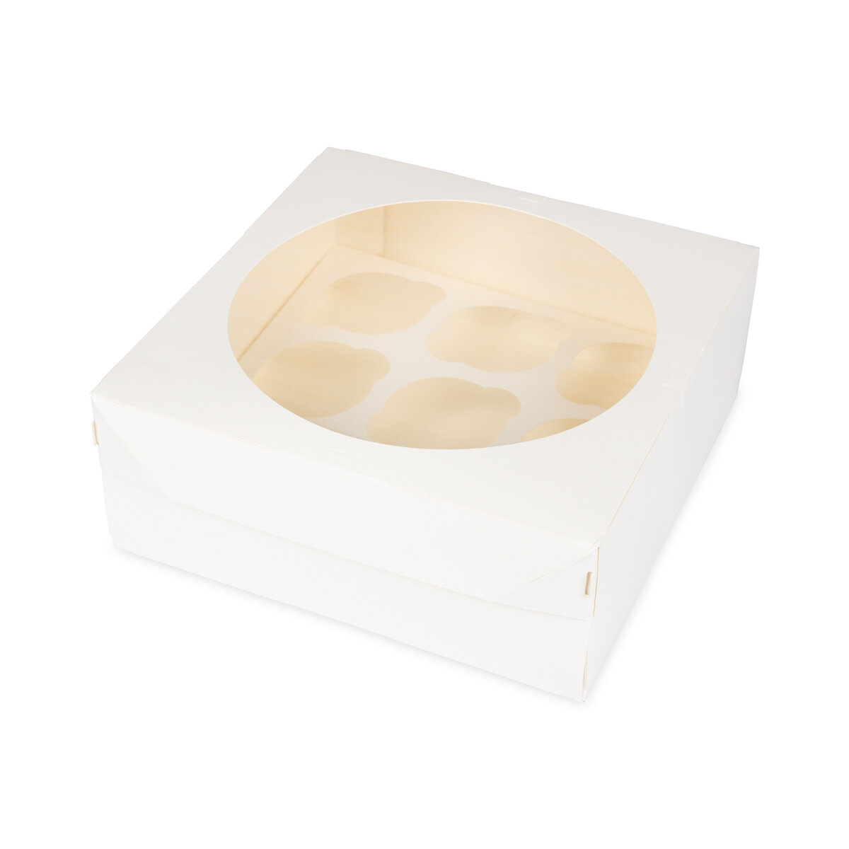 S-CHIEF BFC-017-FQ76 Коробка для маффинов с ложементом 25x25x10 см для выпечки и хранения